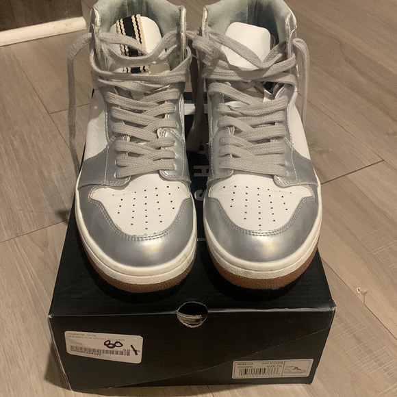 Shoes | Shu Shop Sneakers Silver 7 12 | Poshmark